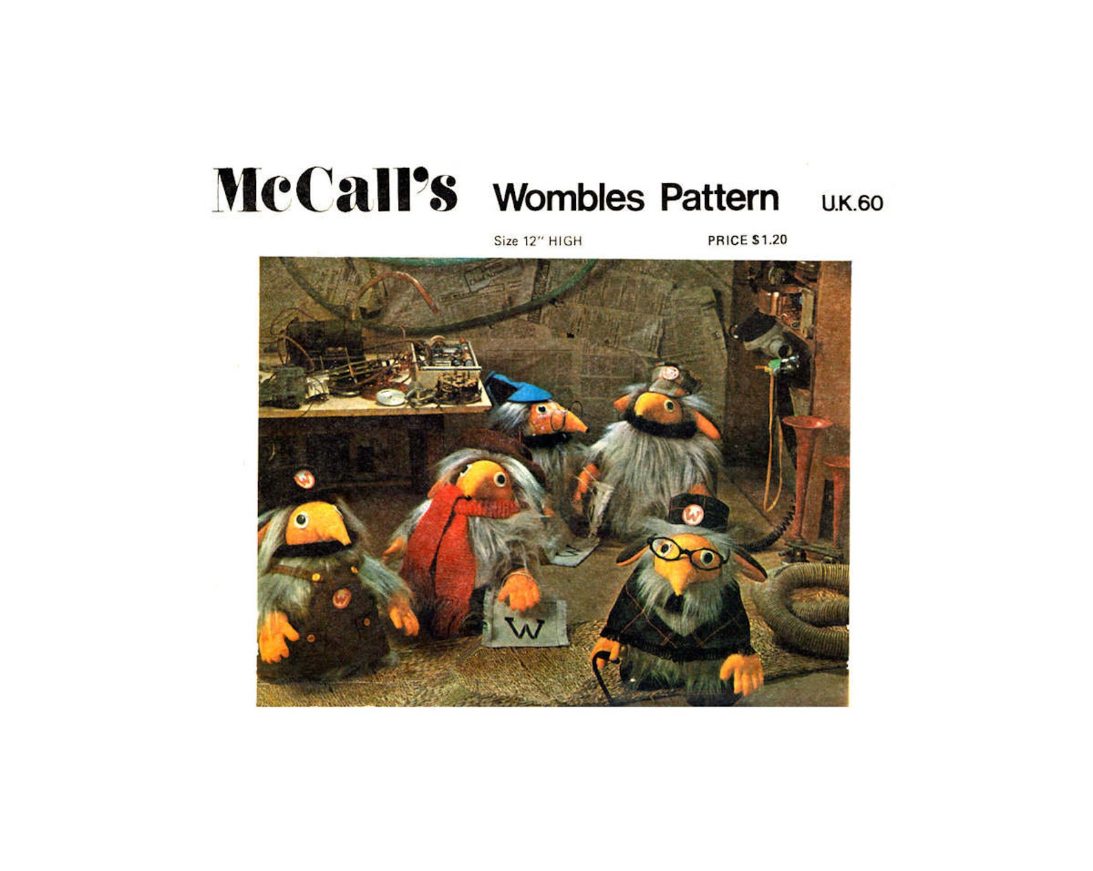 70s the Wombles: 12 High Soft Toy Body and Clothes From BBC Series ...