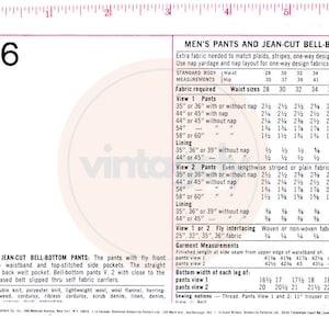 70s Men's Jean-cut Bell-bottom or Straight Leg Tailored Pants, Various ...