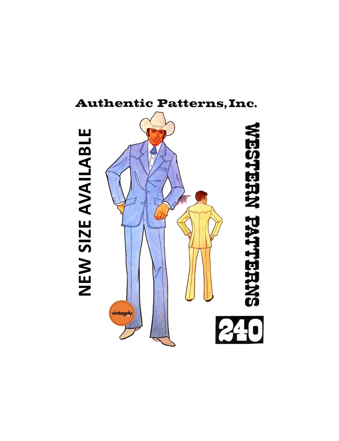 70s Men's Tailored Western Suit, Chest 40 (102 Cm) or 44 (112 Cm ...