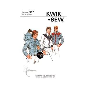 70s Men's Western Shirt With Decorative Yoke Variations - Etsy