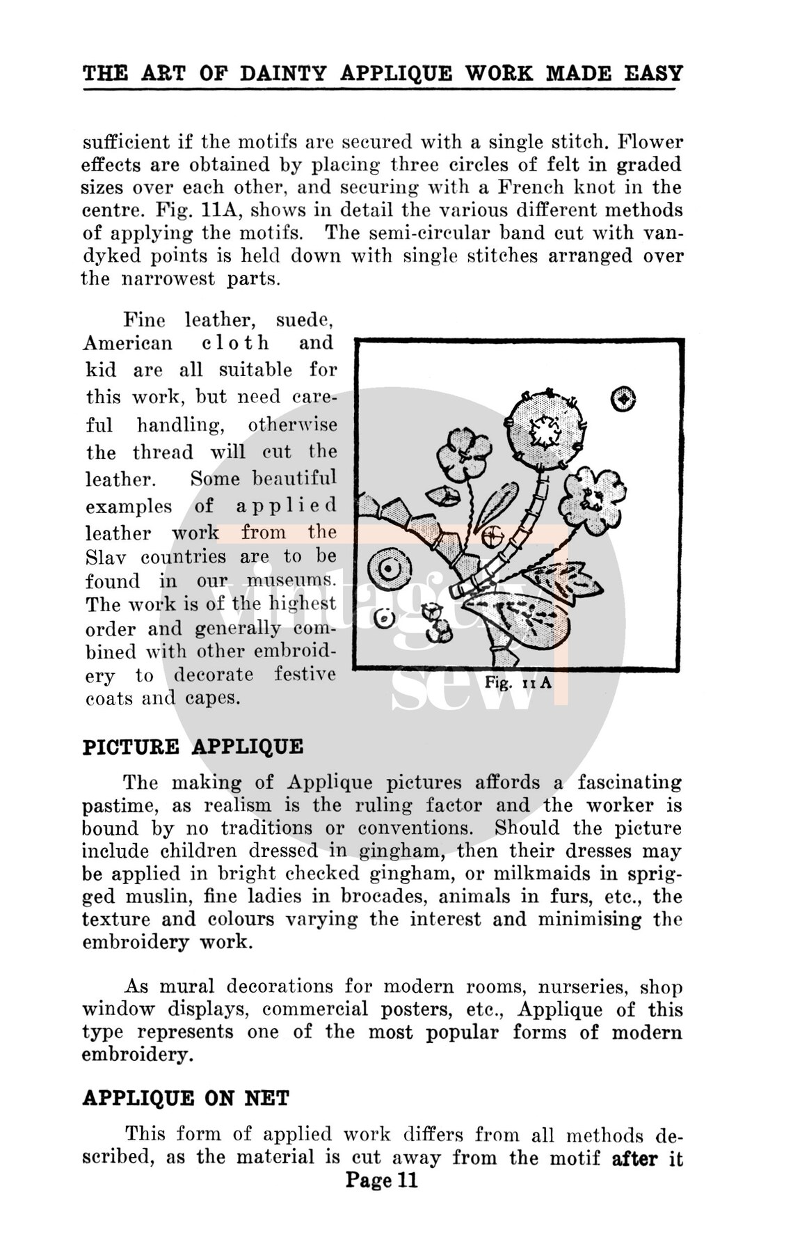 30s the Art of Dainty Applique Work Made Easy by Adrienne Douglas, 20 ...