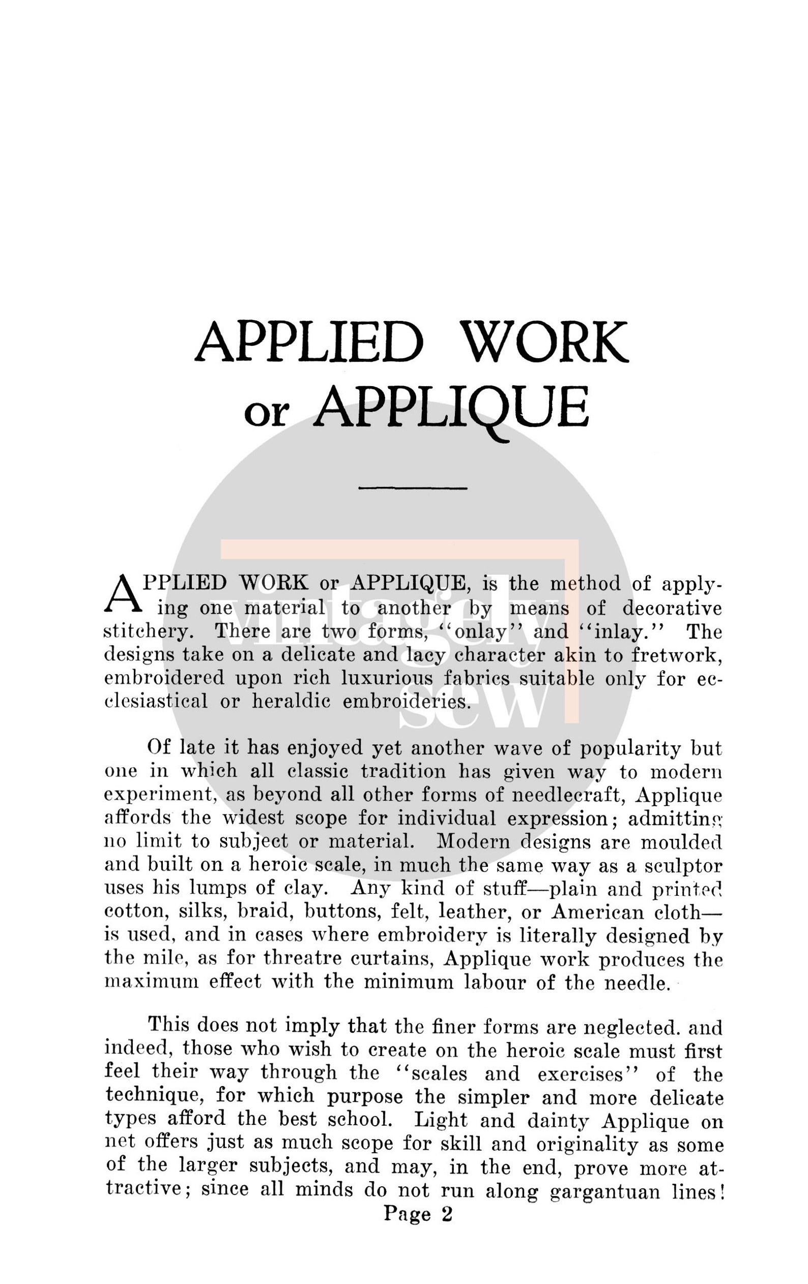 30s the Art of Dainty Applique Work Made Easy by Adrienne Douglas, 20 ...