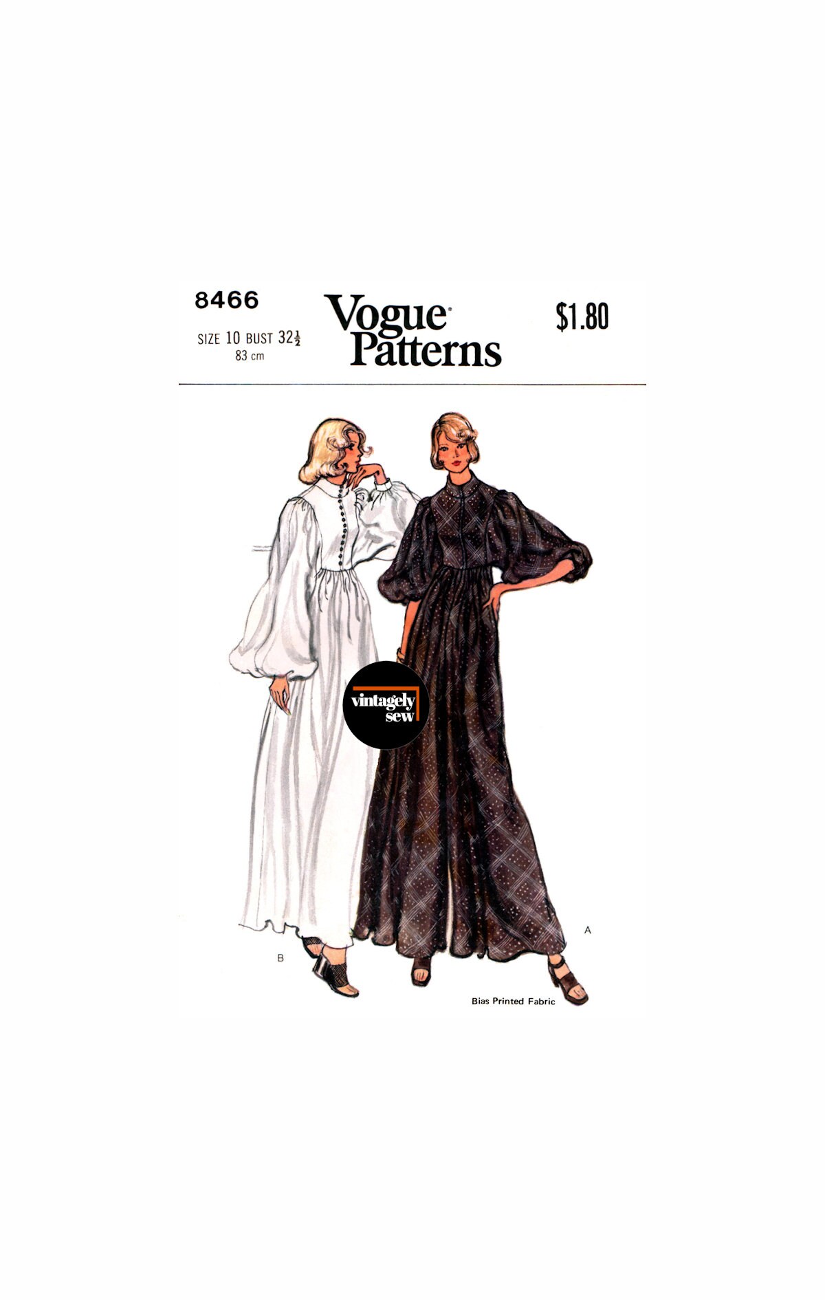 70s Boho Dress or Pantdress With Full or Half Bishop Sleeves, Bust 32.5 ...