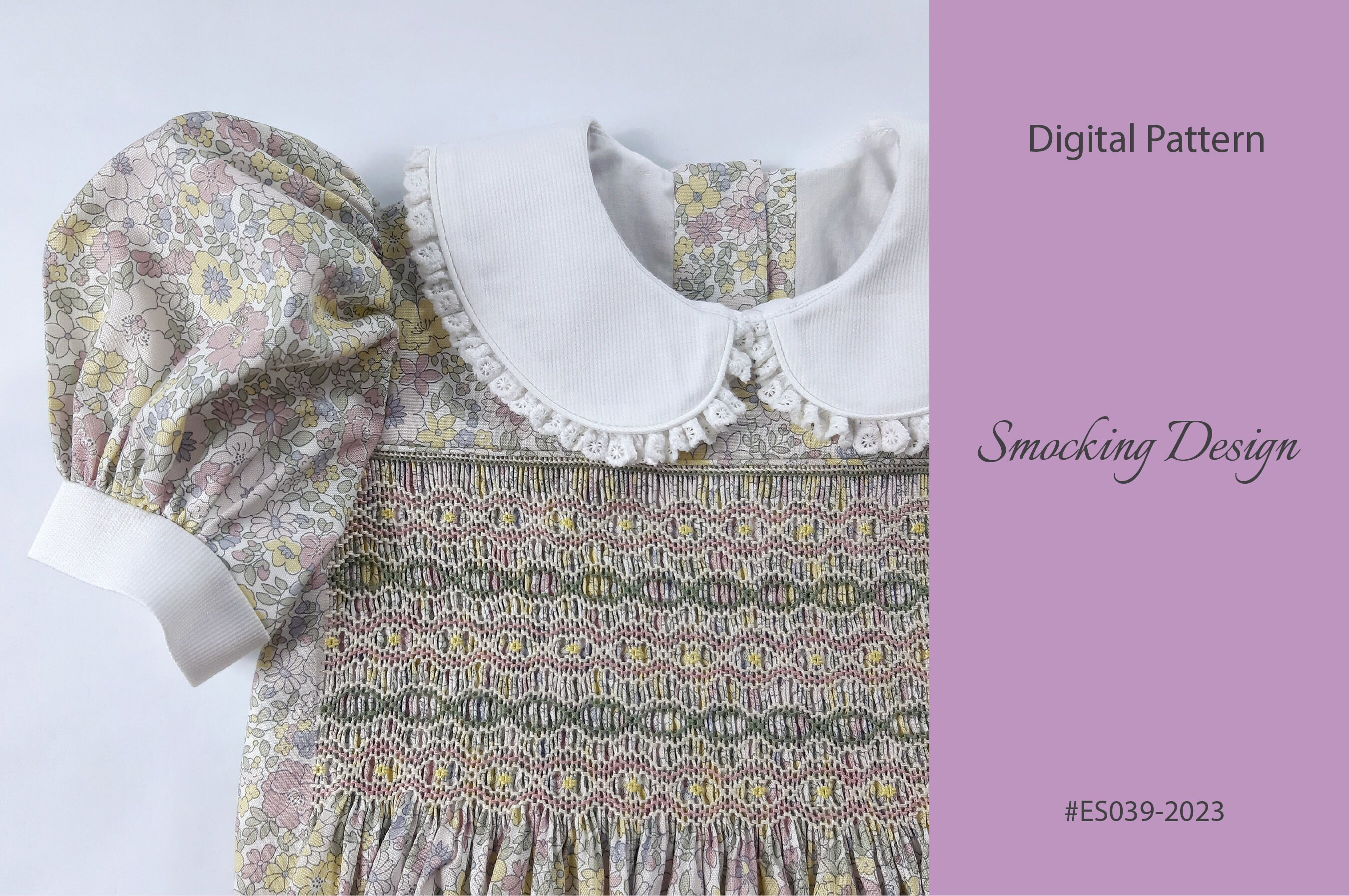 Smocking Design, Smocking Pattern for Girls, Smocking Digital Pattern ...