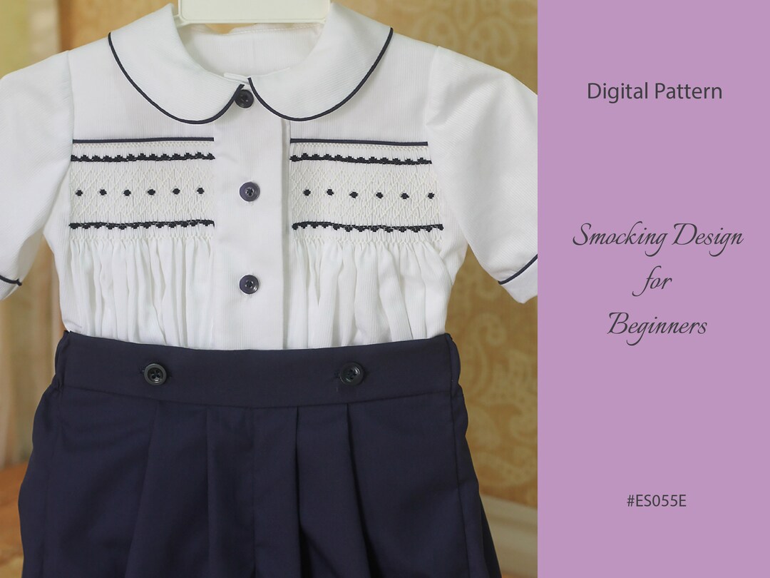 Smocking Design for Beginners, Smocking Pattern for Baby Boys, Smocking ...