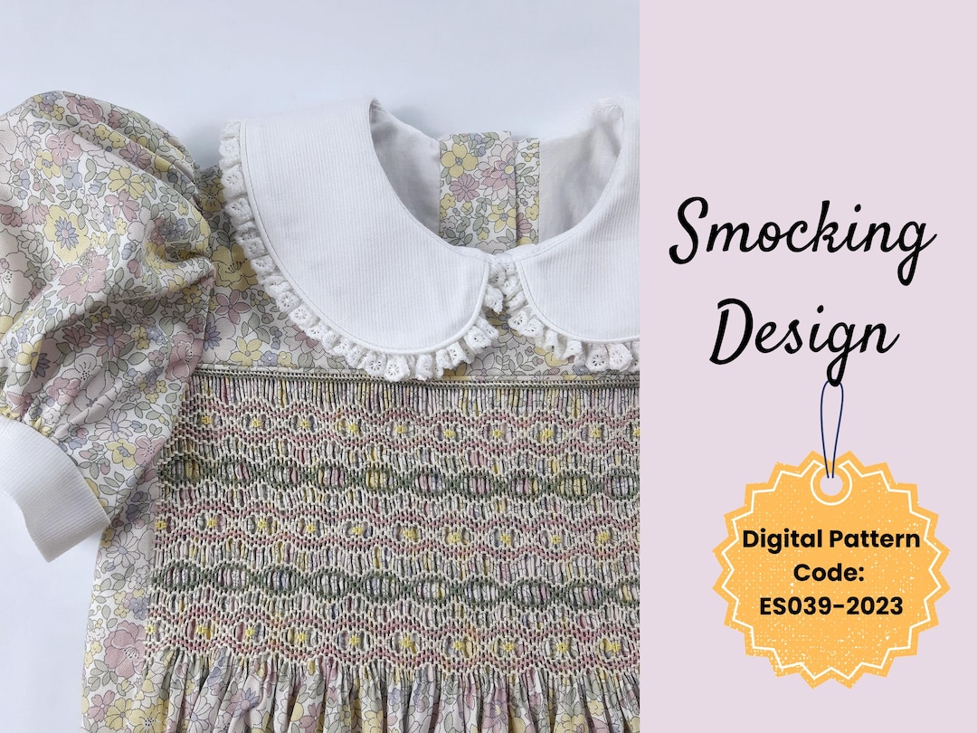 Geometric Smocking Design for Girls (PDF Download) - Etsy