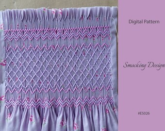 3 SMOCKING PATTERNS for School Days Diagrams and Instructions - Etsy