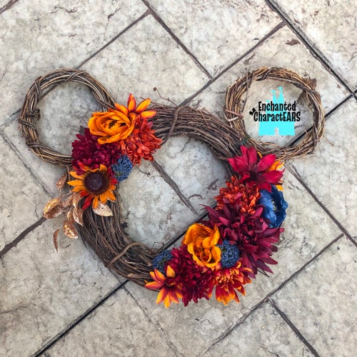 Fall Mickey Wreath - Etsy