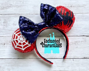 Spider Man Mickey Mouse Ears - Etsy