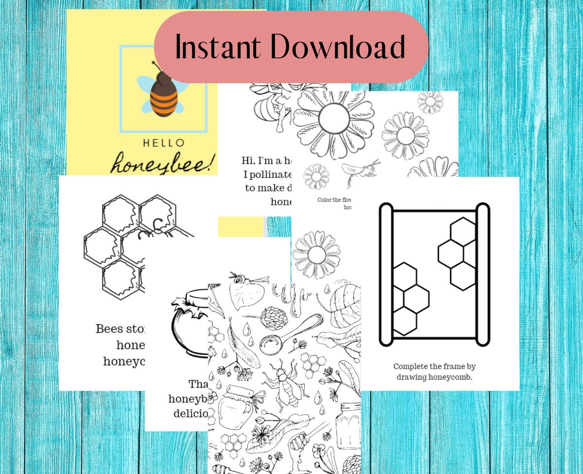 Printable Coloring Book, Educational Coloring Book, Coloring Pages for ...