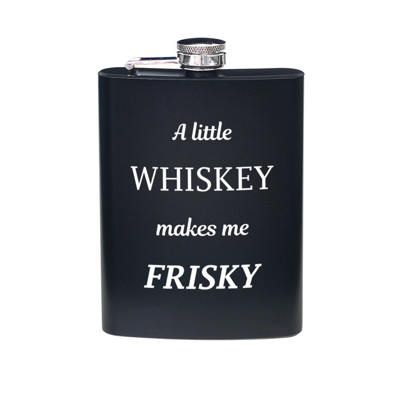 FUNNY Engraved 6oz or 8oz Hip Flasks or Hip Flask Sets. Black Pink or ...