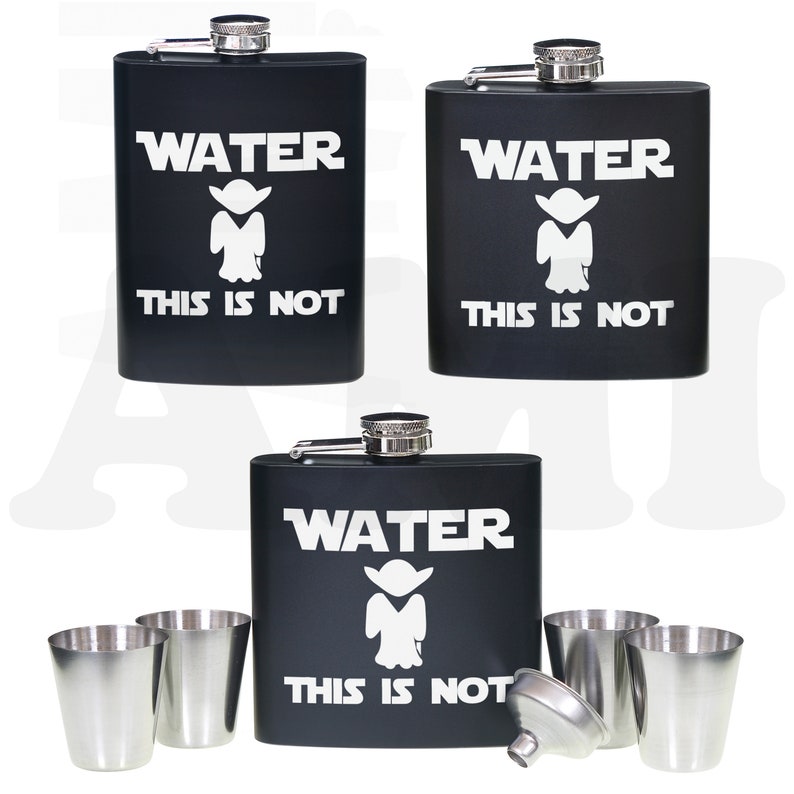 FUNNY Engraved 6oz or 8oz Hip Flasks or Hip Flask Sets. Black - Etsy
