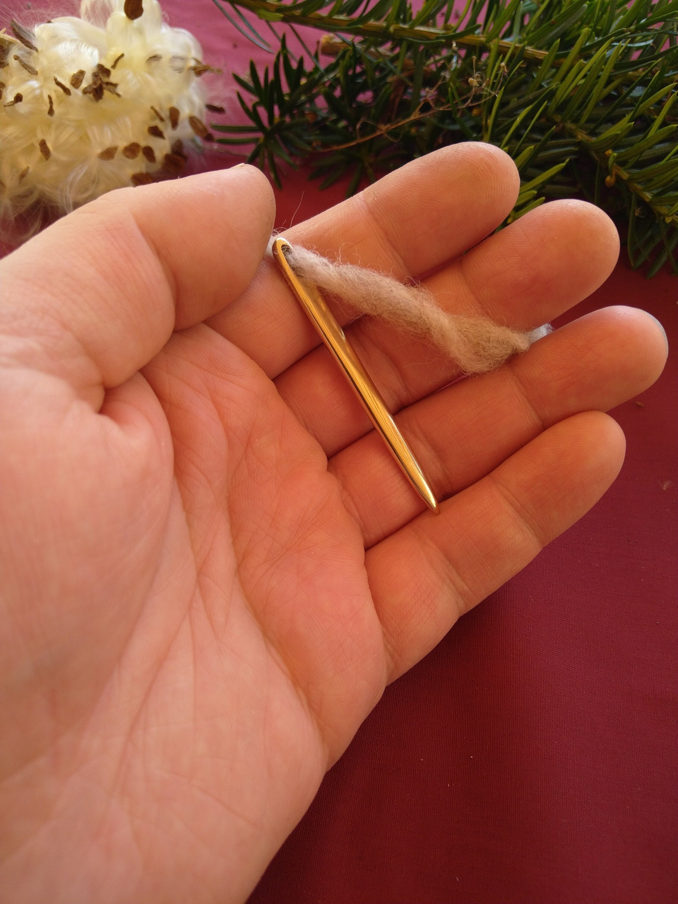 Bronze Yarn Needle, Nalbinding Pattern - Etsy