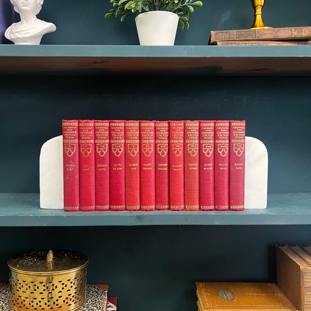 Pocket Encyclopedia Set | Books by the Foot | Vintage Ornate Decorative ...