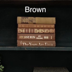 Books by Color | Designer Decor, Hardcover Novels - Etsy