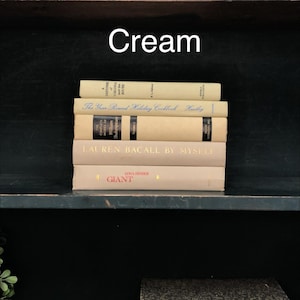 Books by Color | Designer Decor, Hardcover Novels - Etsy
