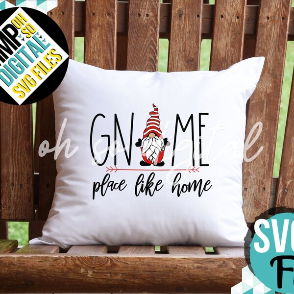 Gnome Place Like Home for the Holidays Svg - Etsy