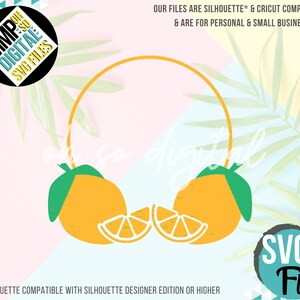 Lemon Monogram Frame SVG, Lemon SVG, Instant Download, Cuttable Design ...