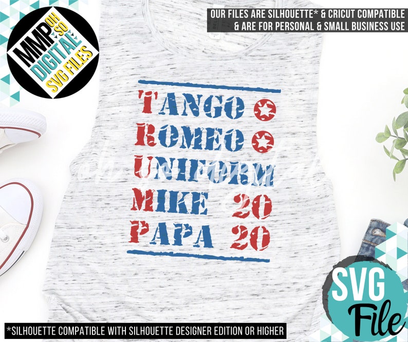 Republican SVG Trump 2020 SVG Military Alphabet Trump | Etsy