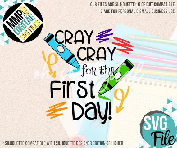 Back to School SVG Cray Cray First Day of School SVG - Etsy