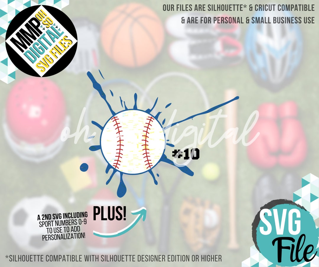 Baseball Paint Splatter SVG, Baseball Splat, Baseball Season SVG ...