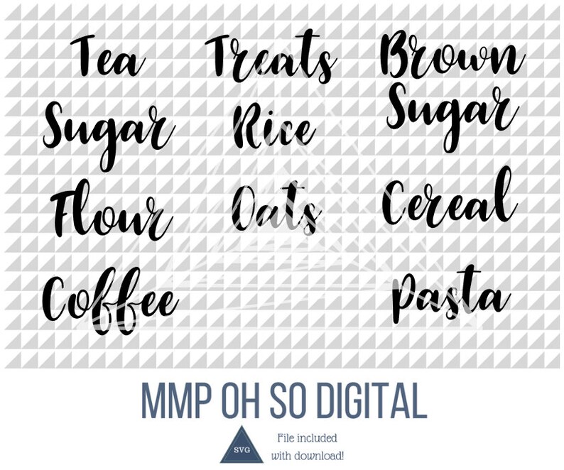 Pantry Labels SVG Container Labels Organizing Labels - Etsy