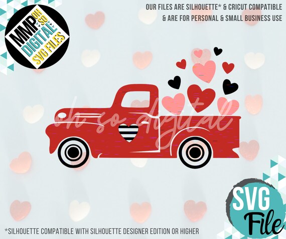 Valentine's Day SVG Valentine's Truck Truck SVG | Etsy