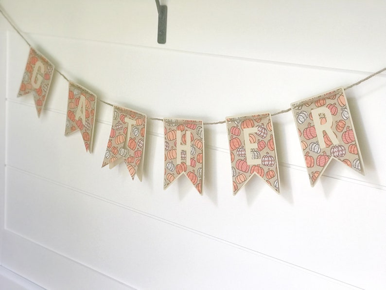 Fall Banner Template SVG File Gather Banner Fall Banner - Etsy