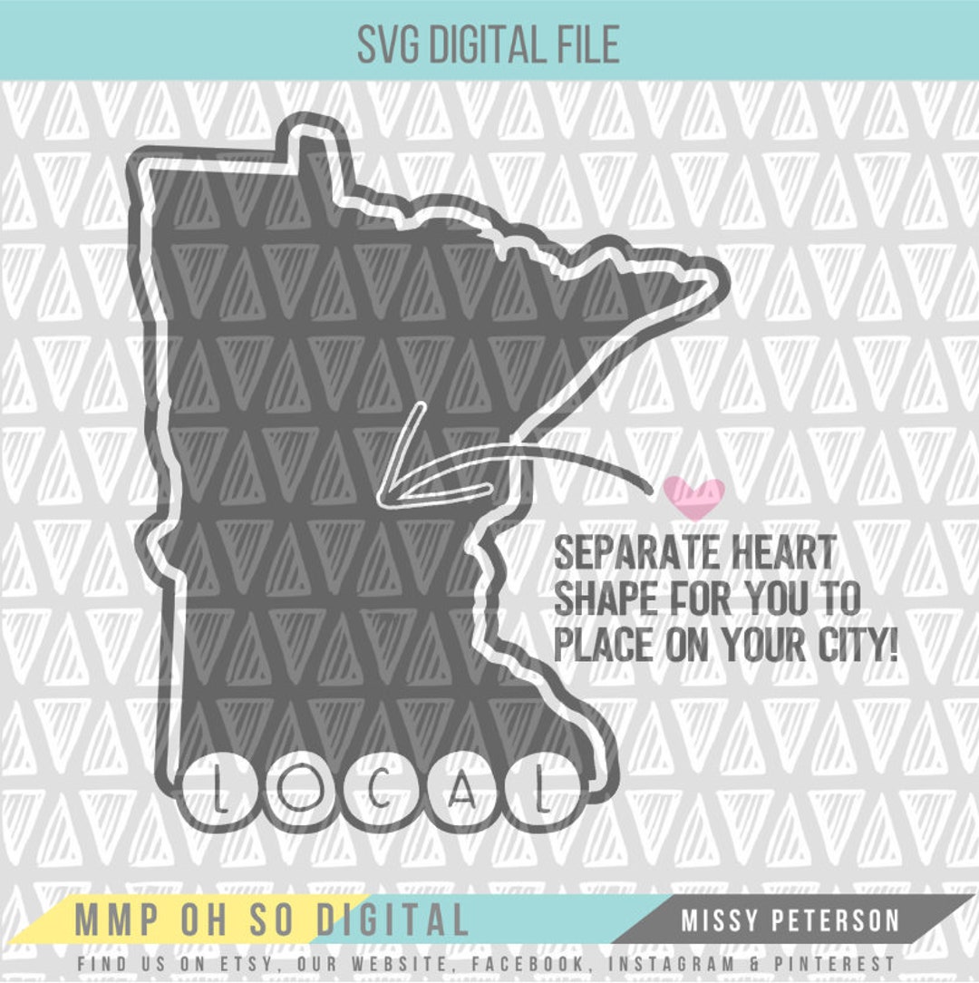 MN SVG, Minnesota SVG, Mn Local Svg, Local Mn Decal, Mn Decal, State ...