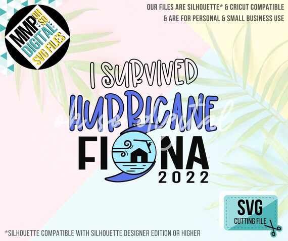 Hurricane Fiona SVG I Survived Fiona Hurricane Shirt SVG - Etsy
