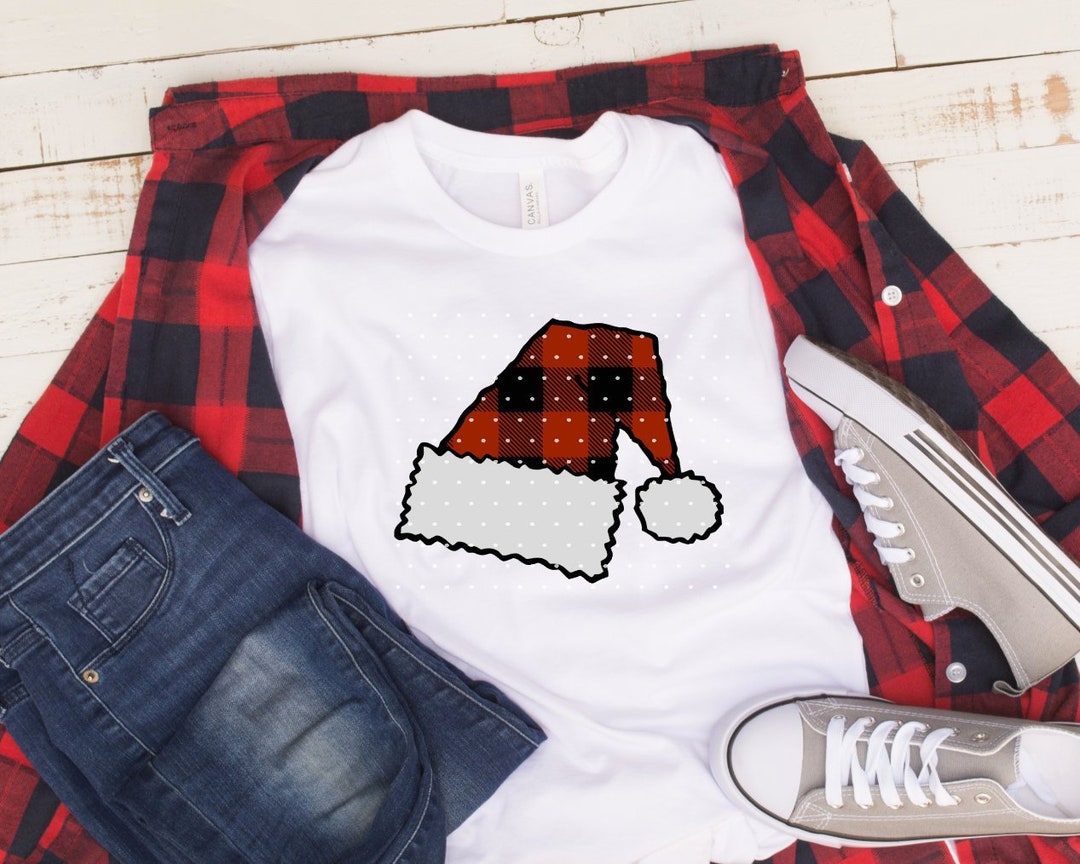 Santa Hat SVG, Buffalo Check Svg, Christmas SVG, SVG File, Diy ...