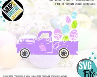 Easter Antique Truck Cross SVG Vintage Truck Svg Cut File - Etsy