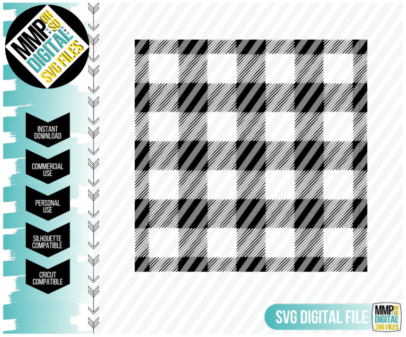 Buffalo Check Design SVG Buffalo Plaid SVG Fall Decor - Etsy