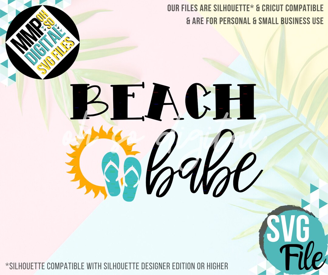 Beach Babe SVG, Beach Girl, Flip Flop Svg, Summer SVG, Vacation Shirt ...