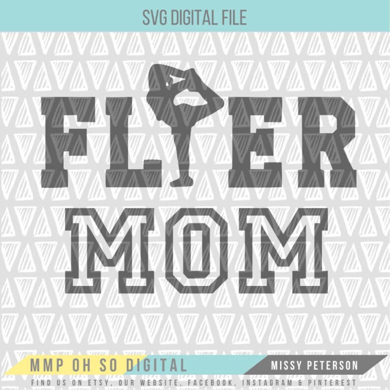 Cheer Mom SVG Flyer Mom Cheerleader Cheer Squad Cheer SVG - Etsy
