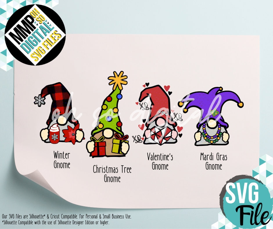 Gnome SVG Bundle Seasonal Gnome SVG Holiday Gnome Svg - Etsy
