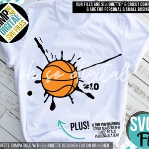 Basketball Paint Splatter SVG, Basketball Splat, Basketball Season SVG ...