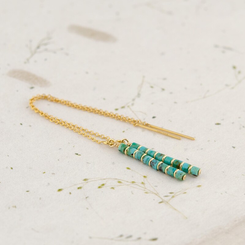 Ear Thread Earrings - Etsy