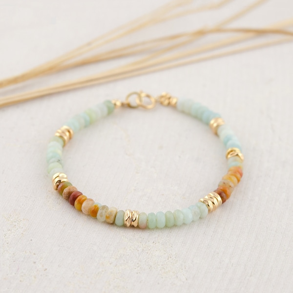Amazonite bracelet - Etsy