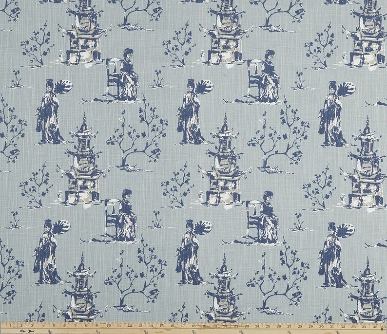 ASIAN TOILE Professionally Pleated Drapes Available in - Etsy