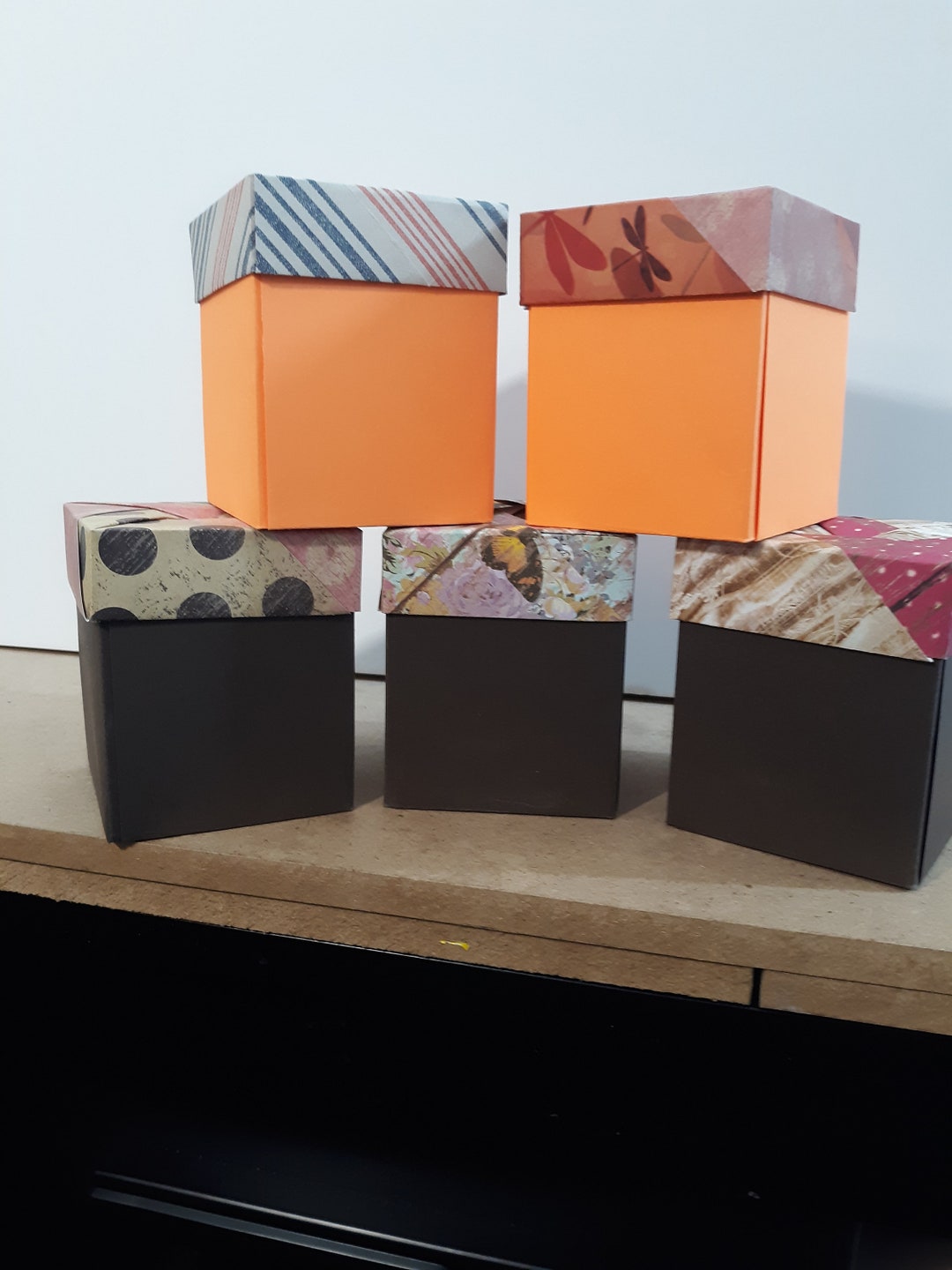 Origami Folded Gift Boxes 5 Box Set - Etsy