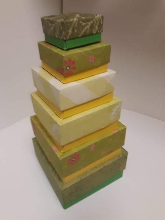 Origami Nesting Gift Boxes 6 Box Set - Etsy