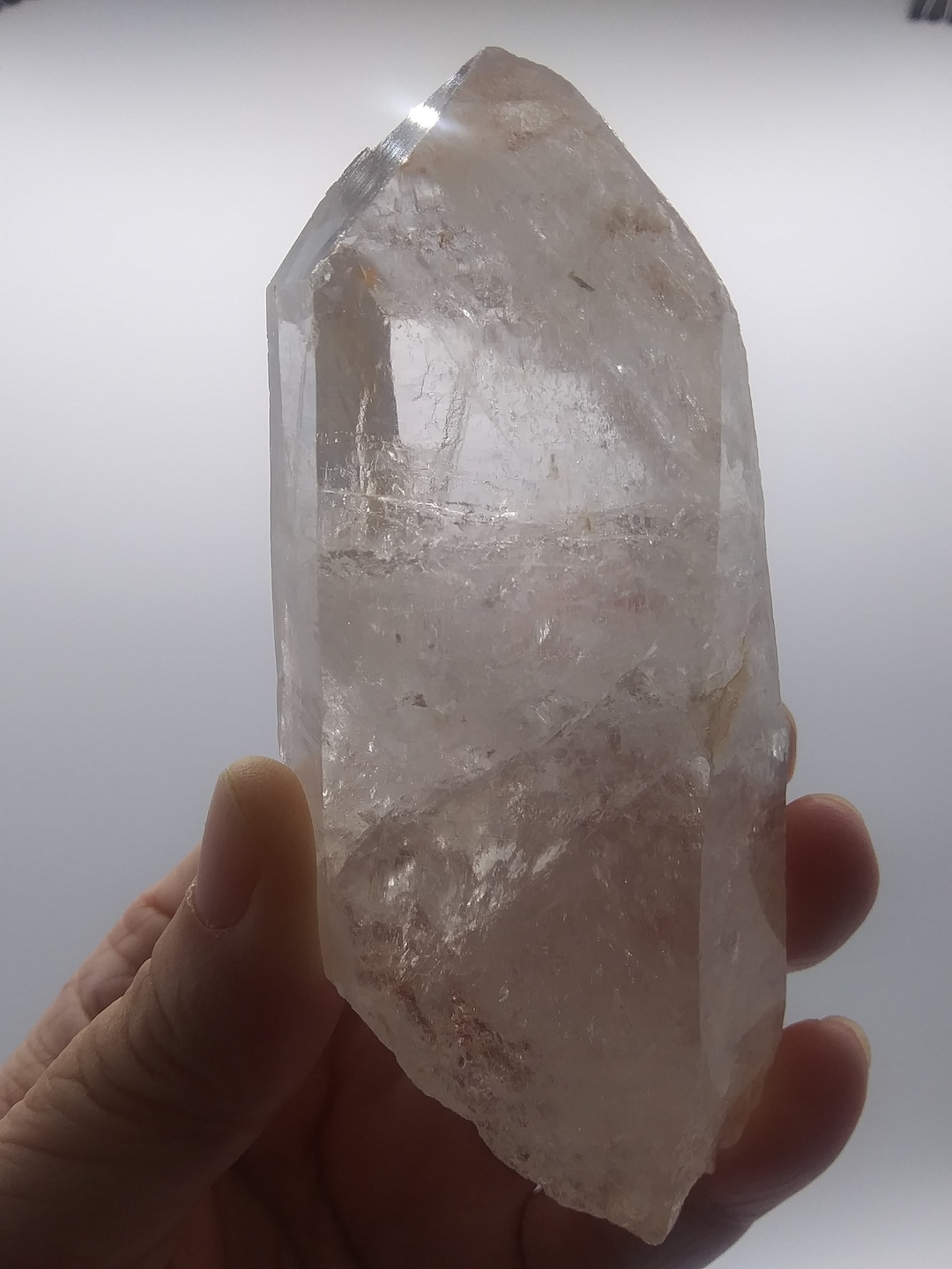 4" (192 Grams) Lightning Strike Lineated Striated Arkansas Clear Quartz ...