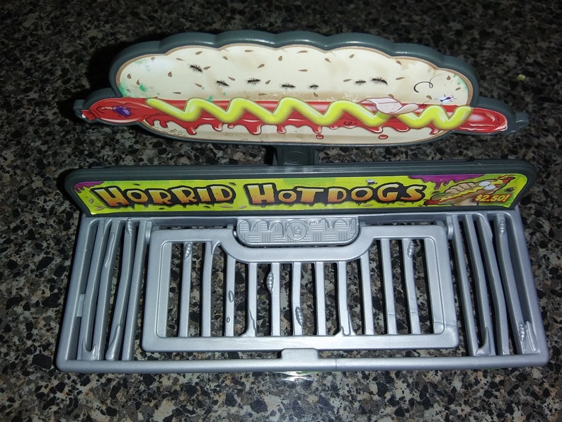 Grossery Gang Horrid Hot Dog Stand Machine Sign Banner Topper | Etsy