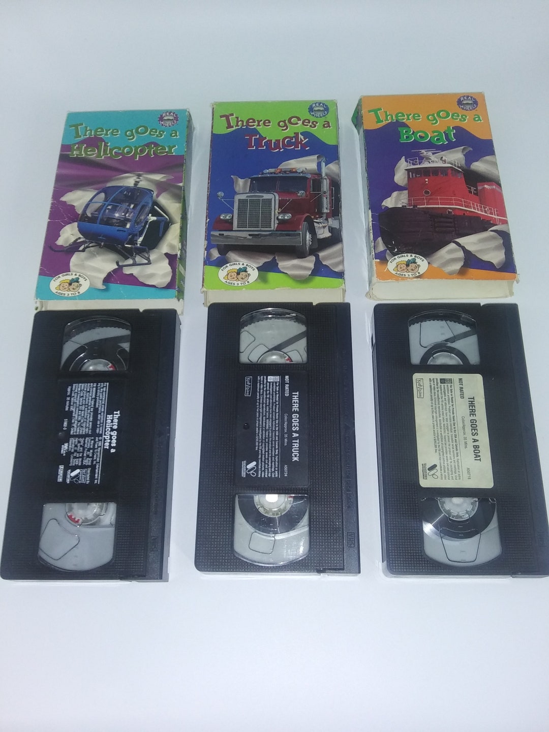 Vintage Original Real Wheels Kid Vision There Goes a Helicopter/boat ...