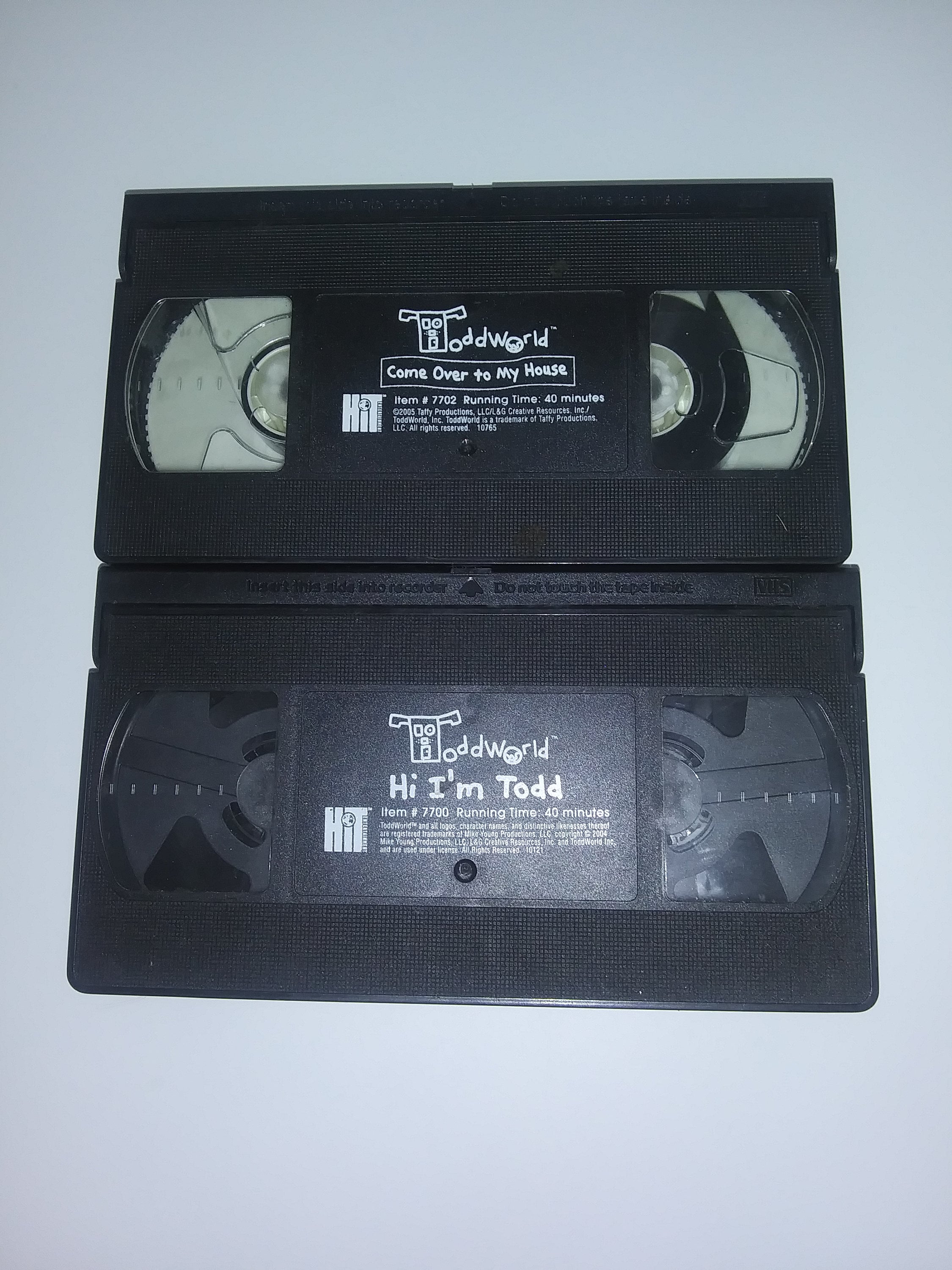 Original 2004/2005 Todd World Pair VHS Tape Kid's Children's Preschool ...