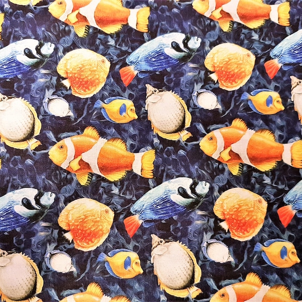 Fish Fabric - Etsy