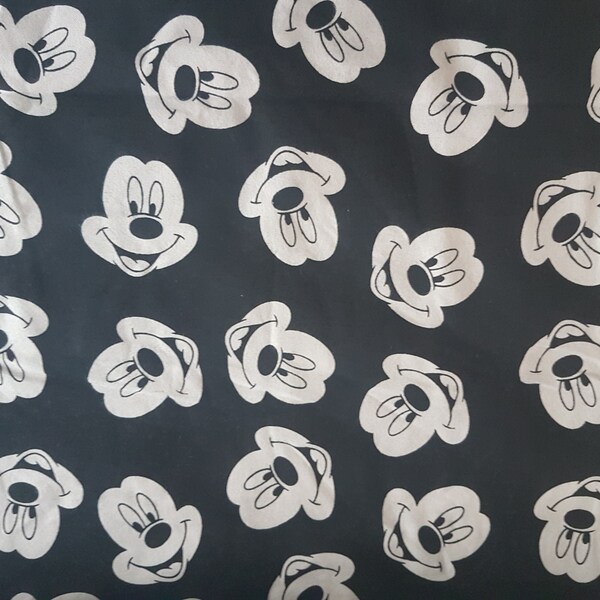 Mickey Mouse Flannel Fabric - Etsy
