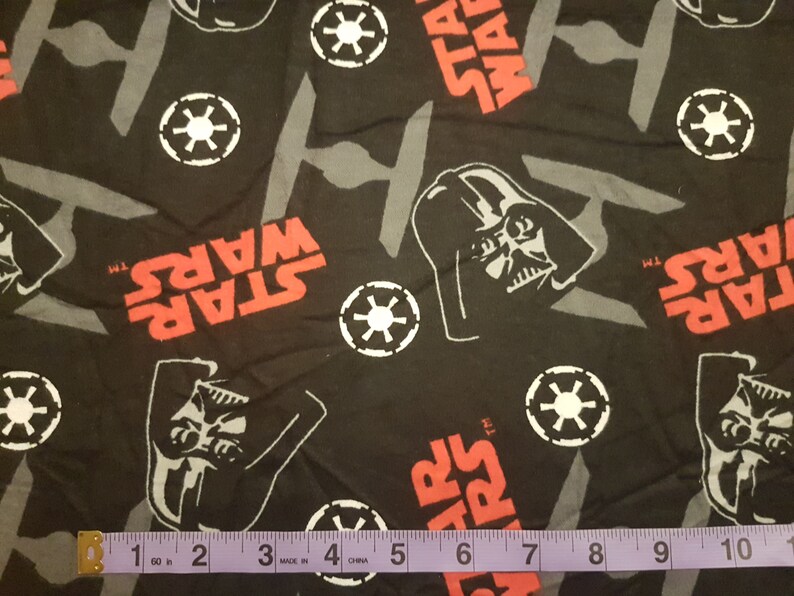 Star Wars Darth Vader Flannel Fabric 44 Wide FLANNEL | Etsy