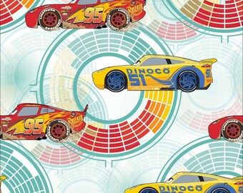 Cars Pixar Fabric - Etsy